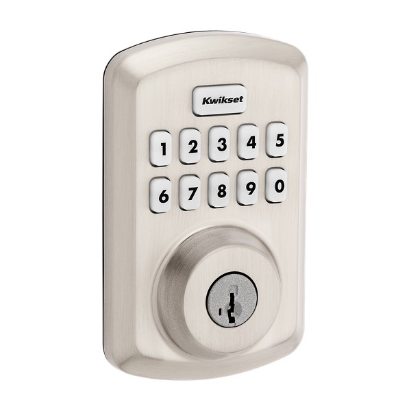 Satin Nickel Powerbolt 250 Transitional Keypad Electronic Lock Kwikset