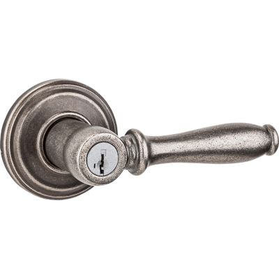 Rustic Pewter Ashfield Lever - Keyed - featuring SmartKey | Kwikset