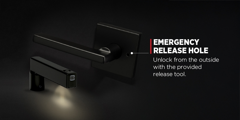 Matte Black Halifax LED Lever and Cartridge | Kwikset